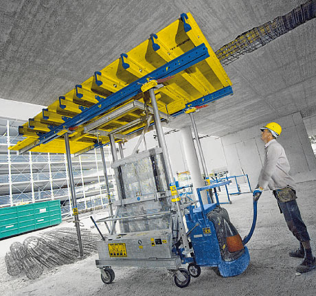 Shifting devices for tables - Doka