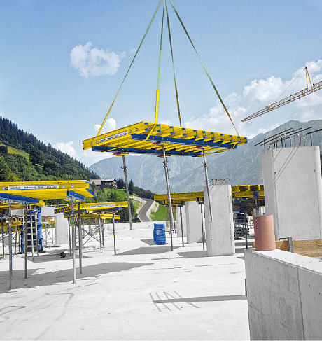 Shifting devices for tables - Doka