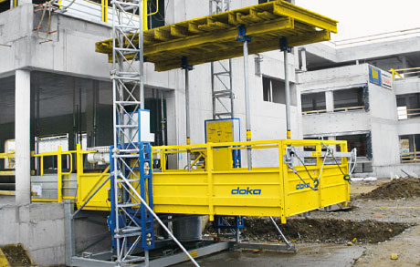 Shifting devices for tables - Doka