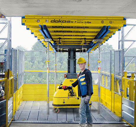 Shifting devices for tables - Doka