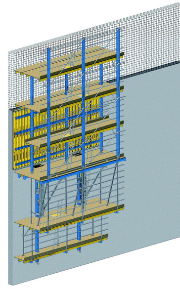 Automatic climbing formwork SKE plus - Doka