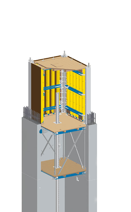 Automatic climbing formwork SKE plus - Doka