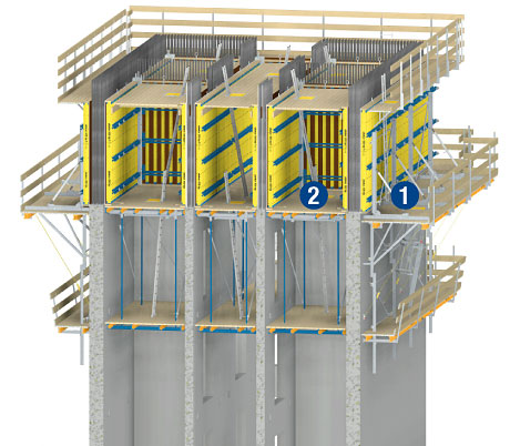 Climbing formwork MF240 - Doka