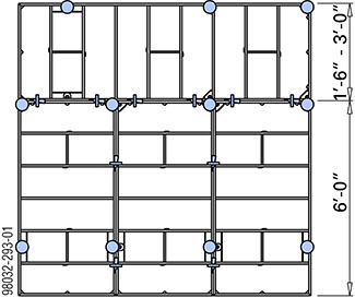 Vertical stacking of panels
