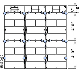 Vertical stacking of panels