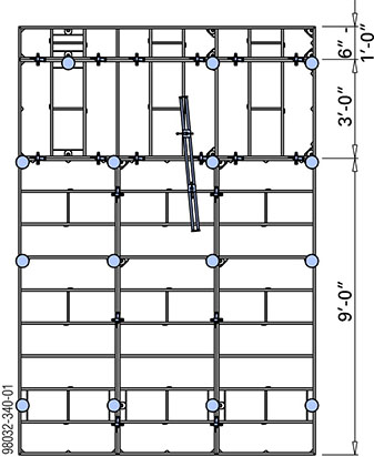 Vertical stacking of panels