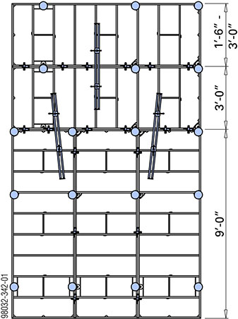 Vertical stacking of panels