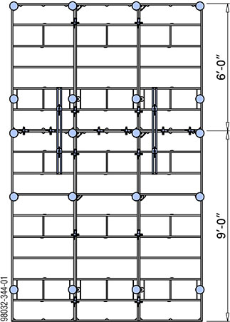Vertical stacking of panels