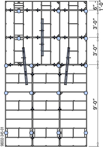 Vertical stacking of panels