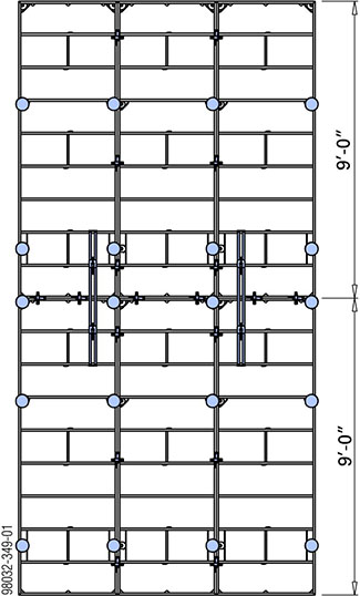 Vertical stacking of panels