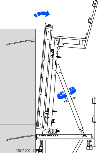 Opening the formwork