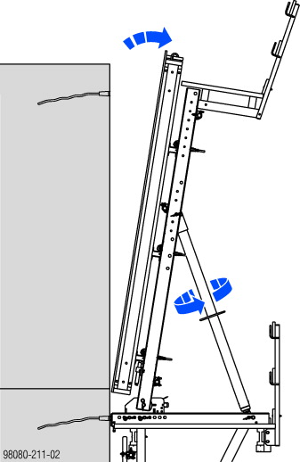 Opening the formwork