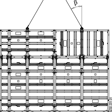 Positioning the lifting hooks