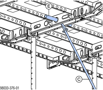 Variant 1 - Propping of the cantilevering panels at the one-third point