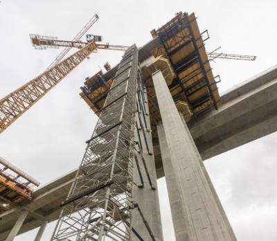 Automatic climbing formwork Xclimb 60 - Doka