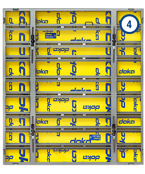 Framed formwork Framax Xlife plus - Doka